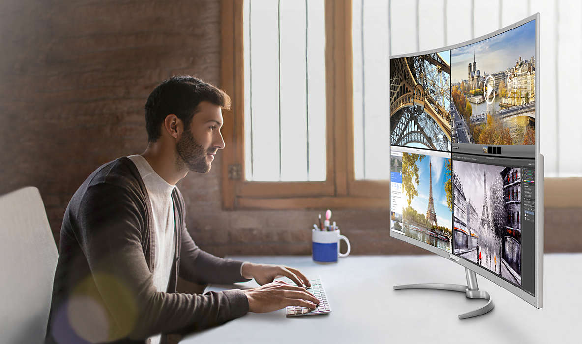 Philips показала самый большой изогнутый 4K монитор | KV.by