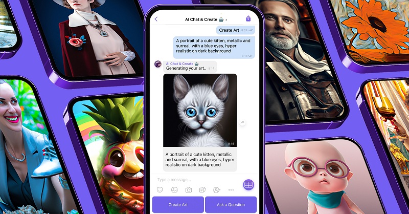 Rakuten Viber запустил новый чат-бот AI Chat & Create | KV.by