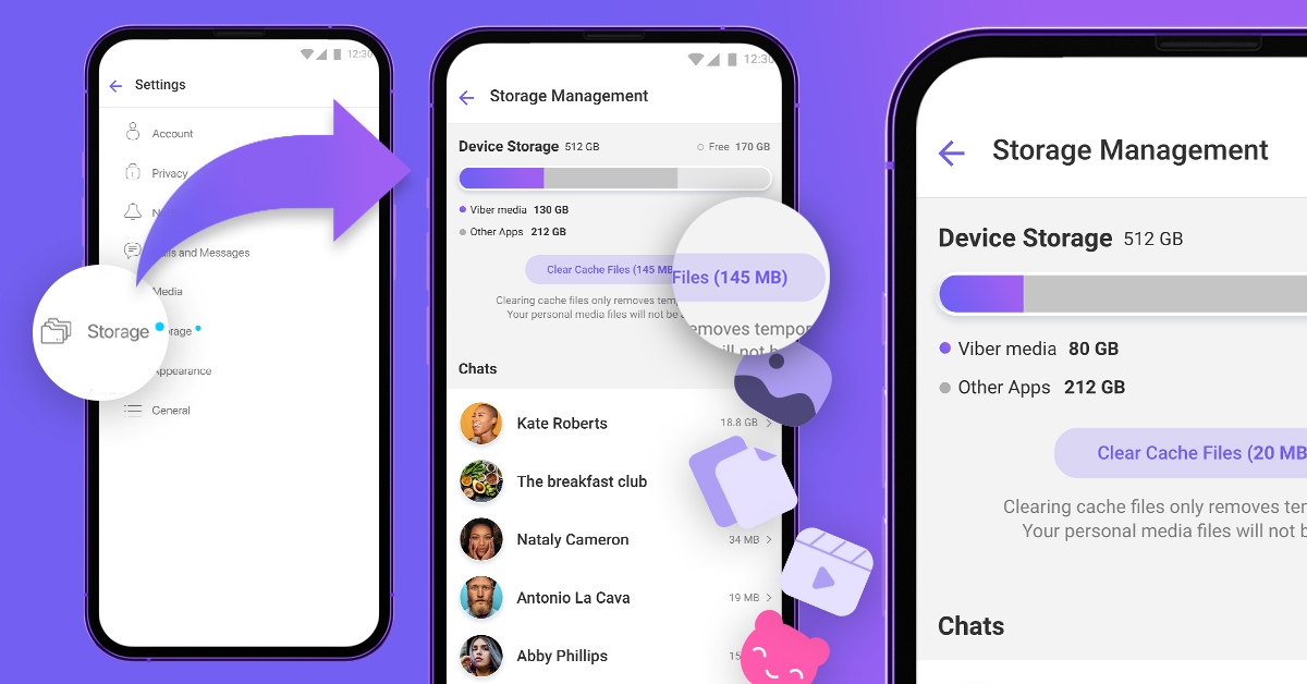 В Viber появится функция, которая поможет сэкономить место в приложении ...